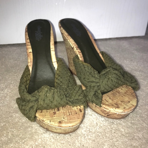 Charlotte Russe | Shoes | Olivearmy Green Wedges | Poshmark